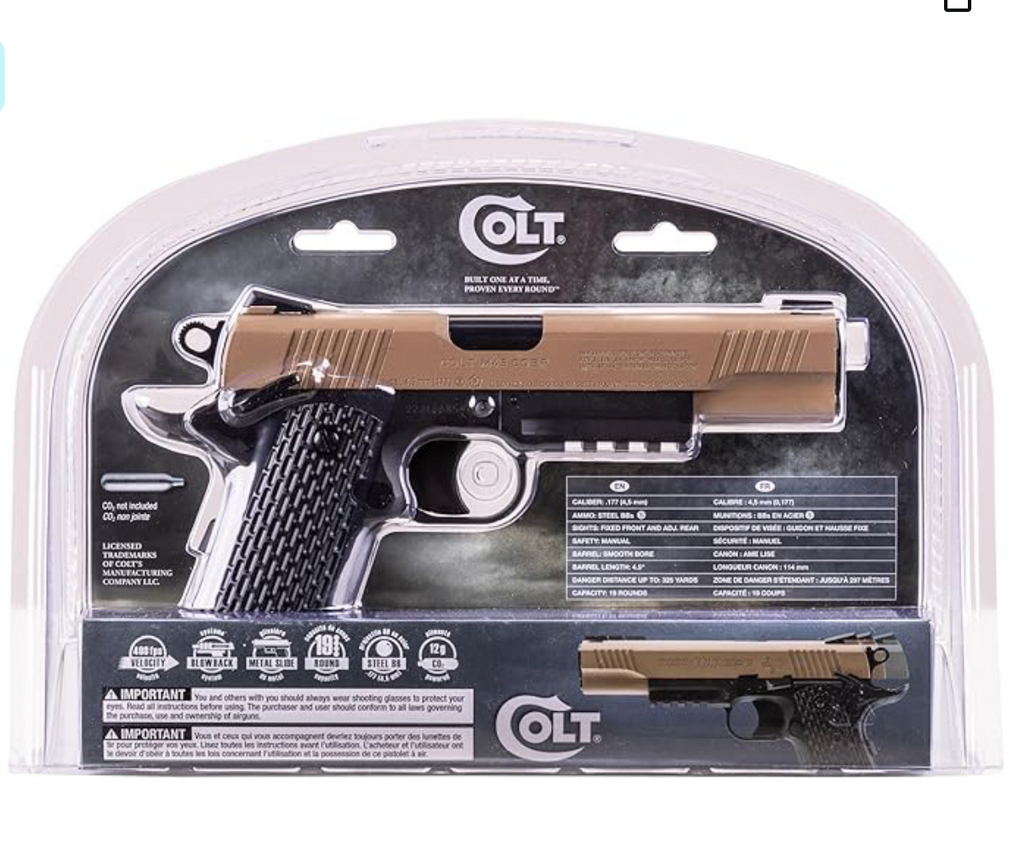 Colt M45 CQBP Blowback .177 BB Pistola de aire disparo ...