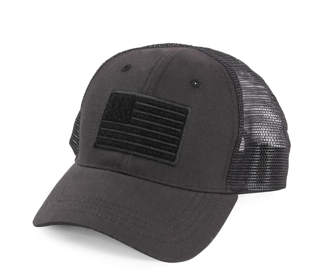 AMERICAN FLAG VELCRO - TRUCKER MESH HAT – outdoorworldhonduras