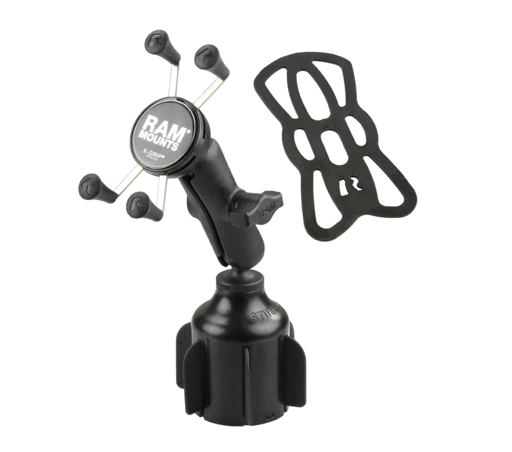 RAM® X-Grip® Phone Mount with RAM® Stubby™ Cup Holder Base ...