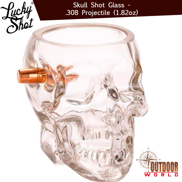 LSBSG-SK / Skull Shot Glass - .308 Projectile (1.82oz ...